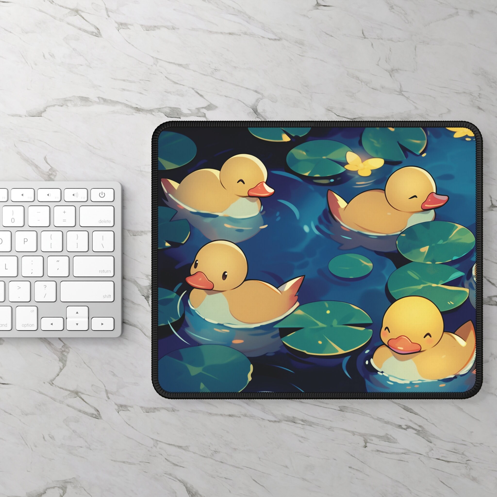 Kawaii Animal Desk Mat | Cute Yellow Ducks, Colorful Desk Pad | Large ...