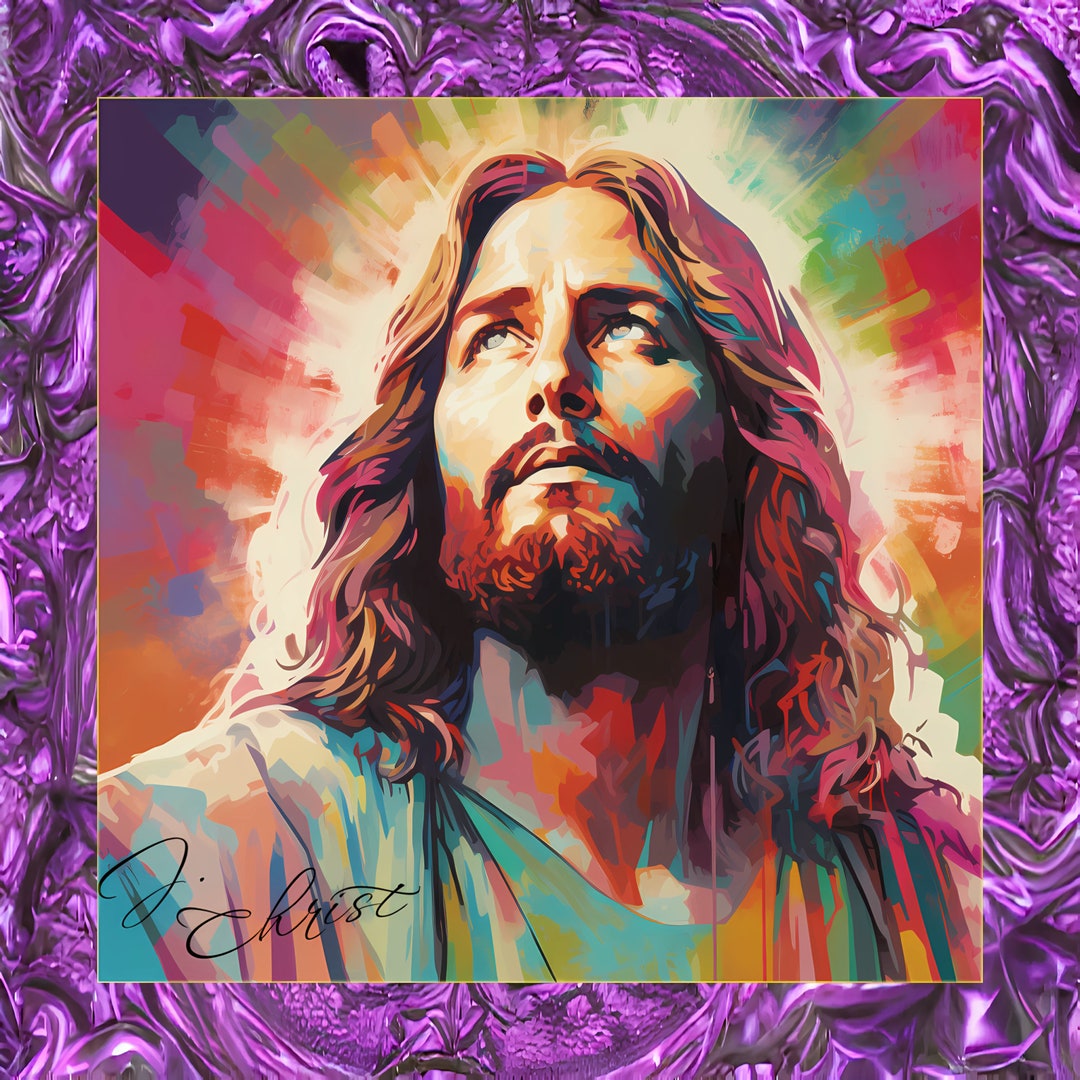 Signed Jesus Christ Matte 24 X 24 Horizontal Poster - Etsy