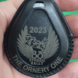 Custom Engraved Leather Harley Key Fob Cover: Personalized FOB Case - Etsy