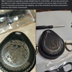 Custom Engraved Leather Harley Key Fob Cover: Personalized FOB Case - Etsy