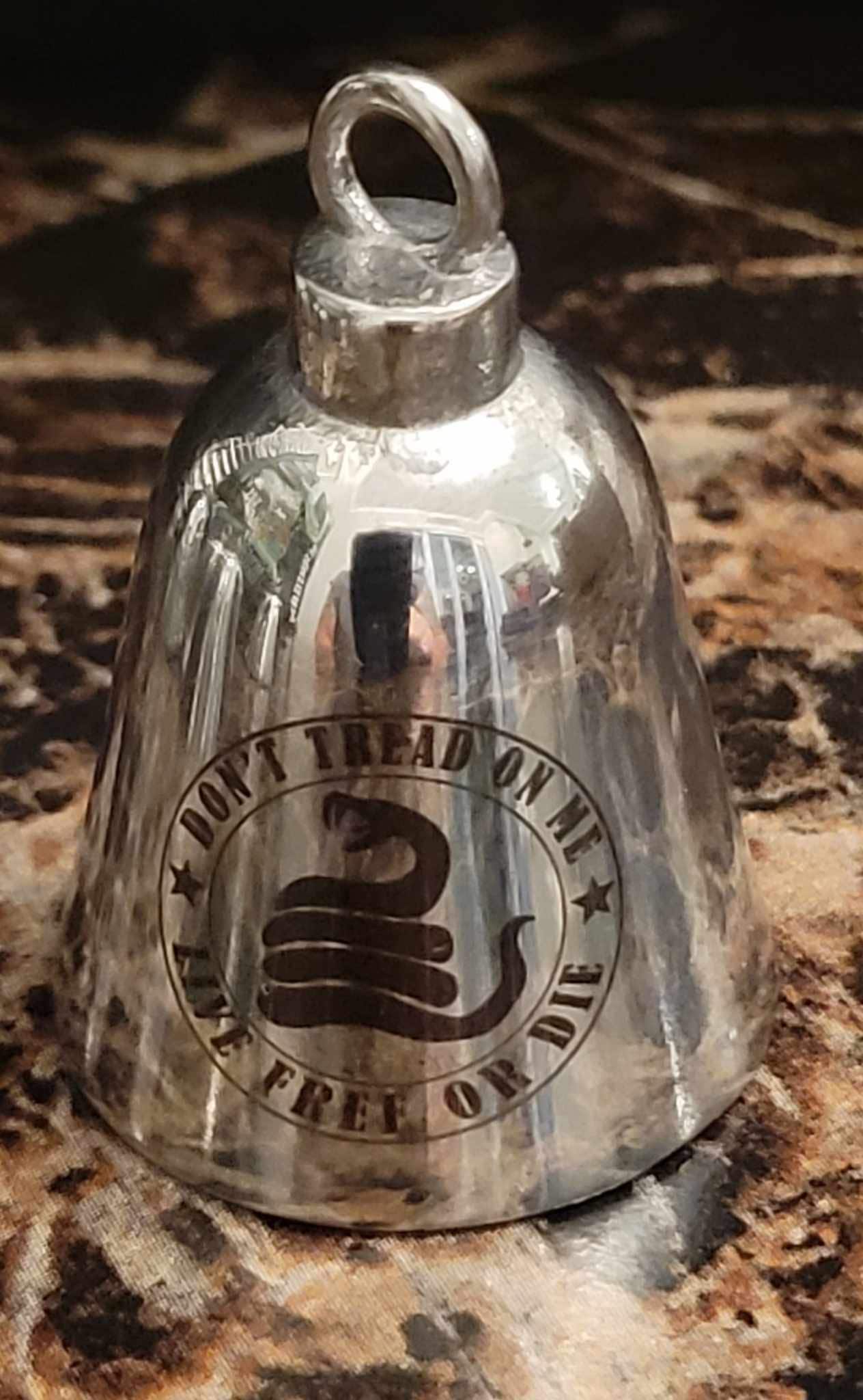 Custom Engraved Stainless Steel Guardian Bell Personalized Motorcycle ...