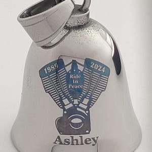 Custom Engraved Stainless Steel Guardian Bell - Personalized Motorcycle ...