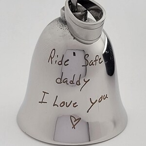 Custom Engraved Stainless Steel Guardian Bell - Personalized Motorcycle ...