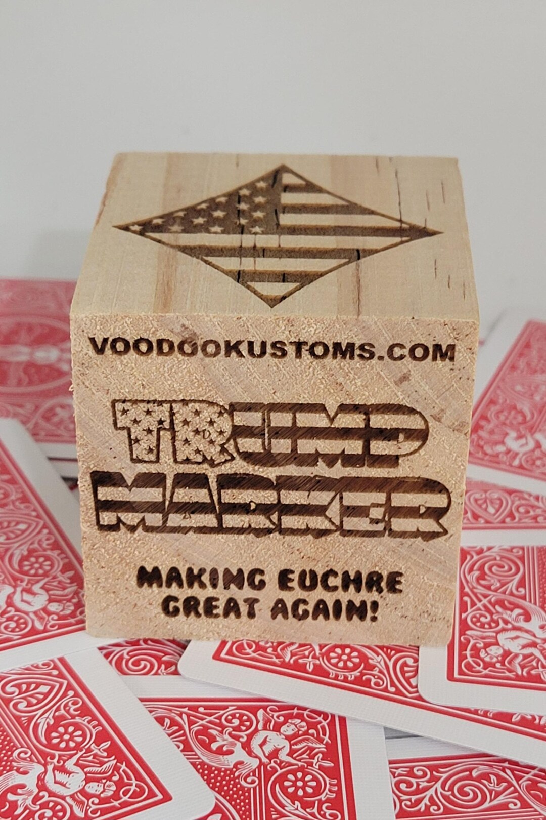 What's Trump Euchre Cube: Wooden Trump Card Marker - Etsy