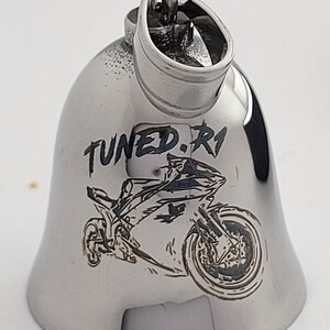 Custom Engraved Stainless Steel Guardian Bell - Personalized Motorcycle ...
