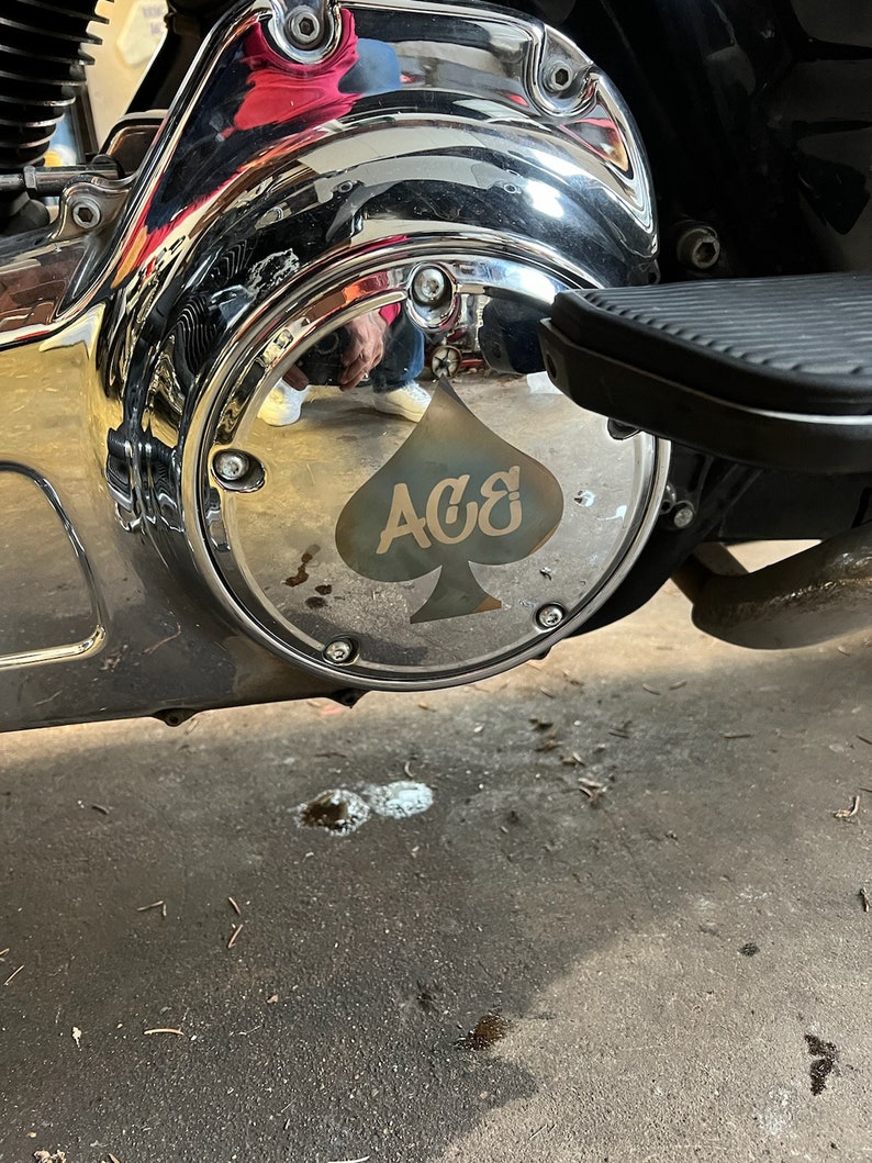 Customizable Billet Aluminum Derby Cover - Black Laser Engraved for ...