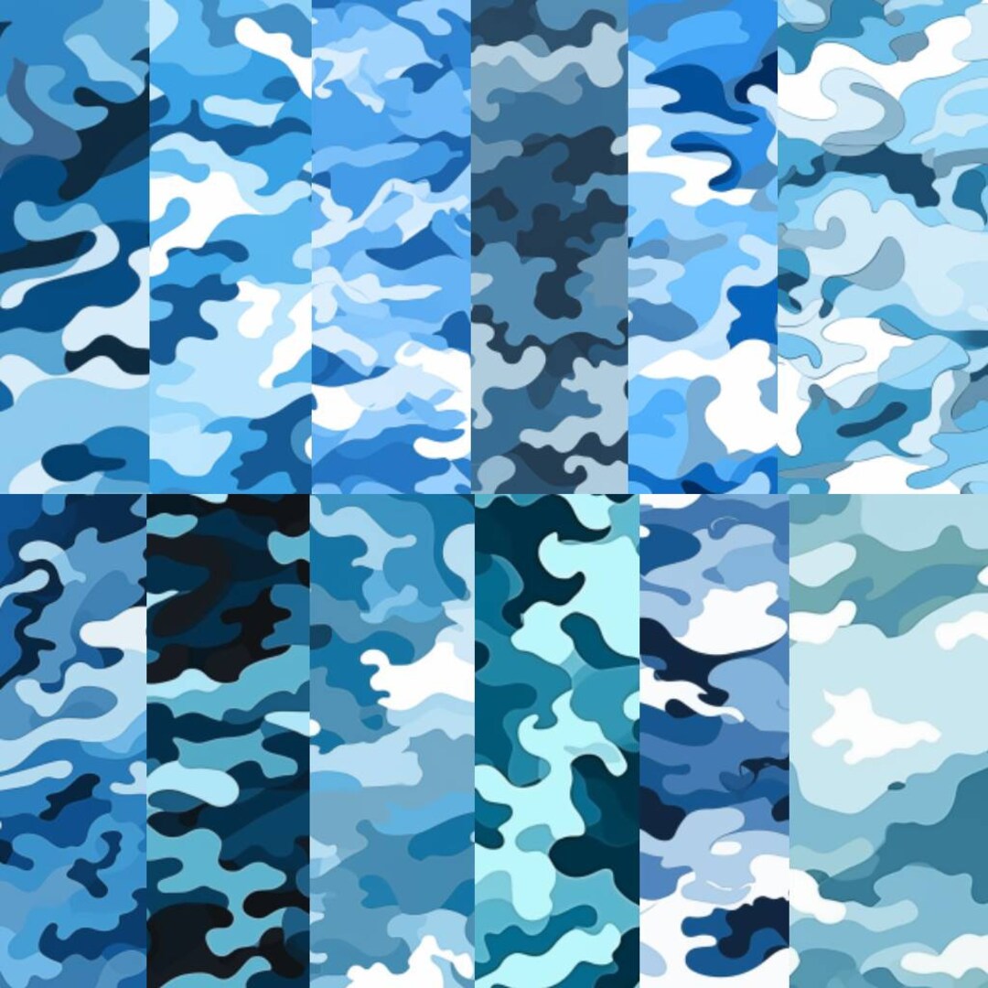 12,custom Camo,digital Paper,camouflage Digital Paper,navy,military ...