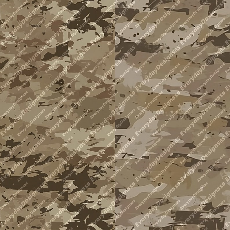 12 Tan,digital Pixelated Camo,seamless Custom Camo,desert,camouflage ...