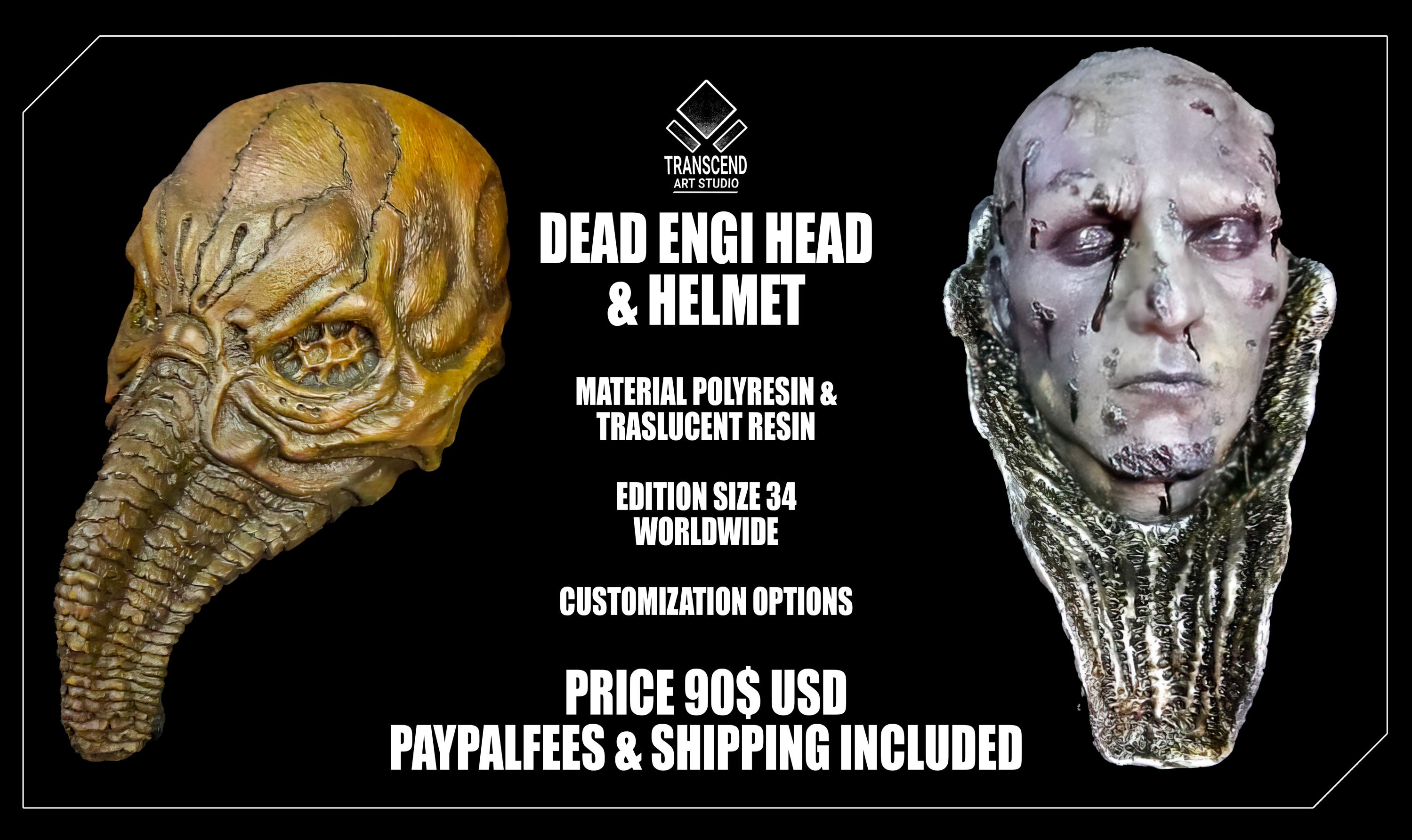 Alien Engineer Dead Head Prometheus Statue Resin - Etsy