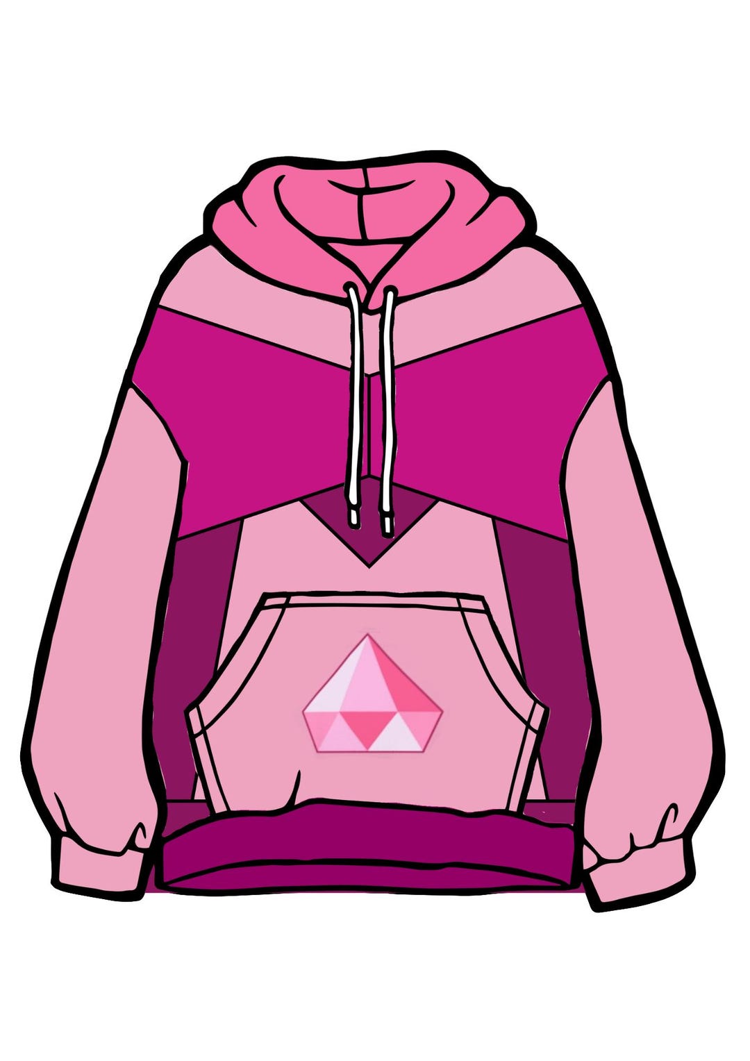 Pink Diamond Hoodie Steven Universe Hoodie Crystal Gems Sweatshirt ...