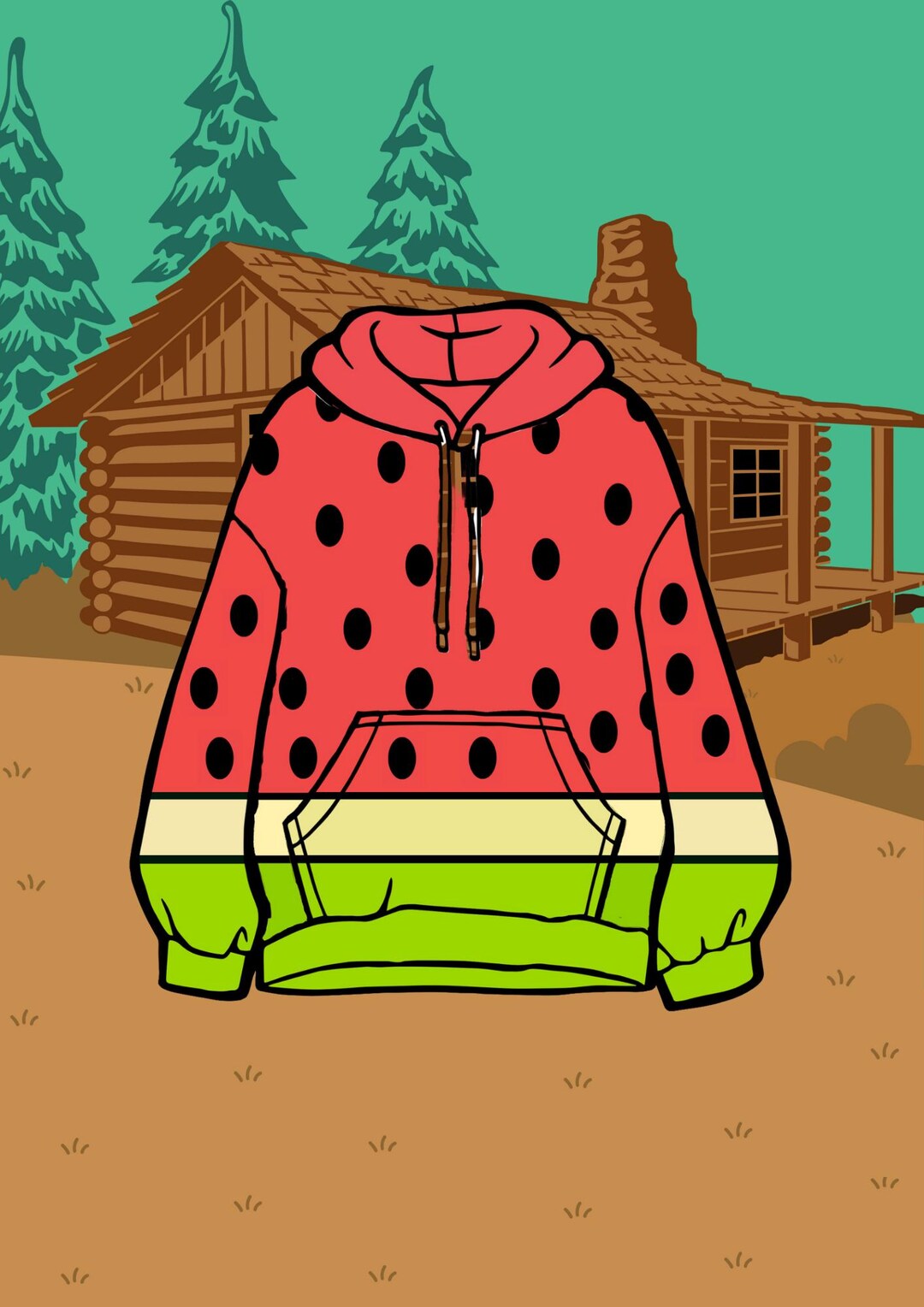 Watermelon Mabel Sweater | Cute Fruit Design | Summer Vibes Knit ...