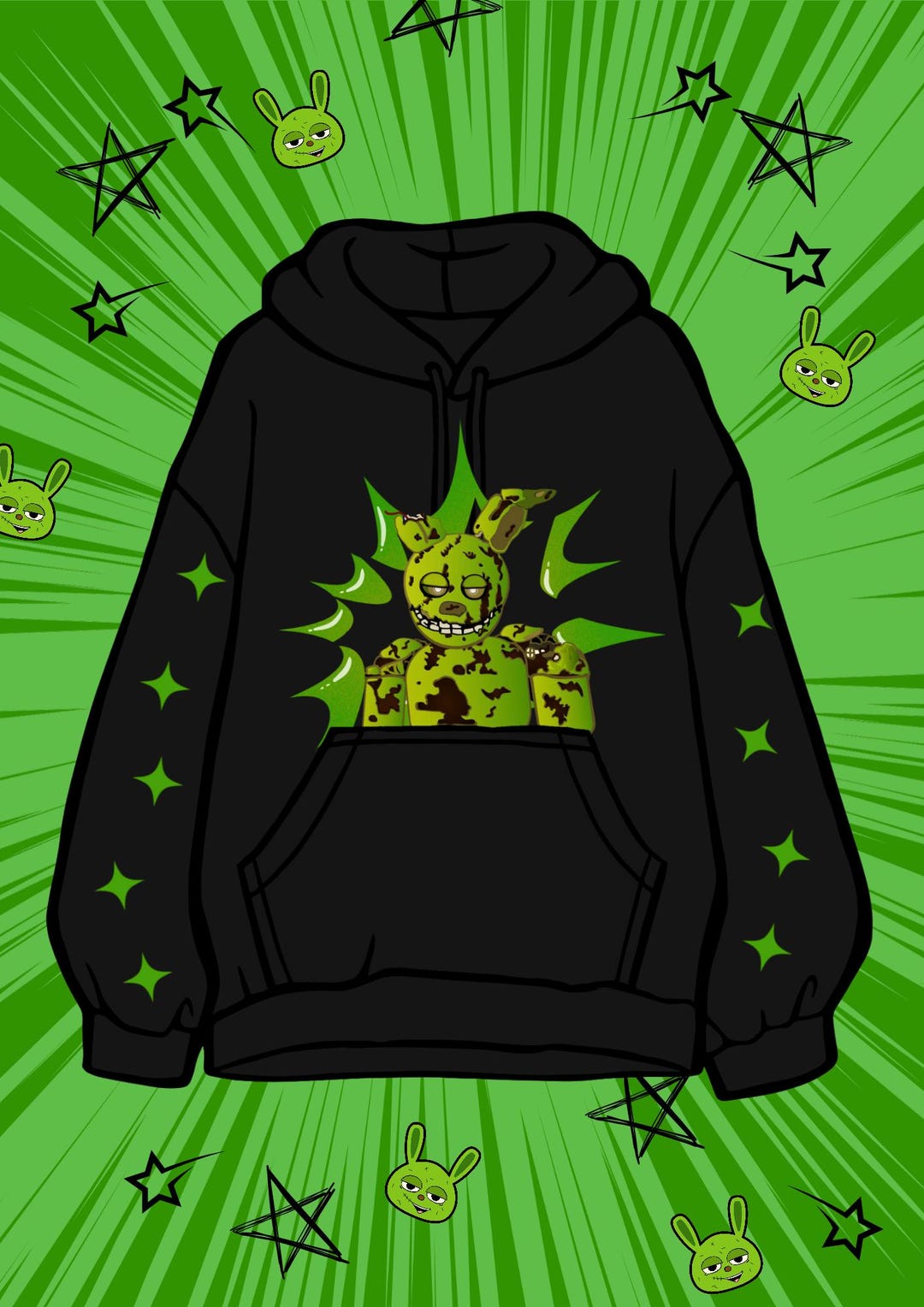 Springtrap Custom Hoodie - Etsy