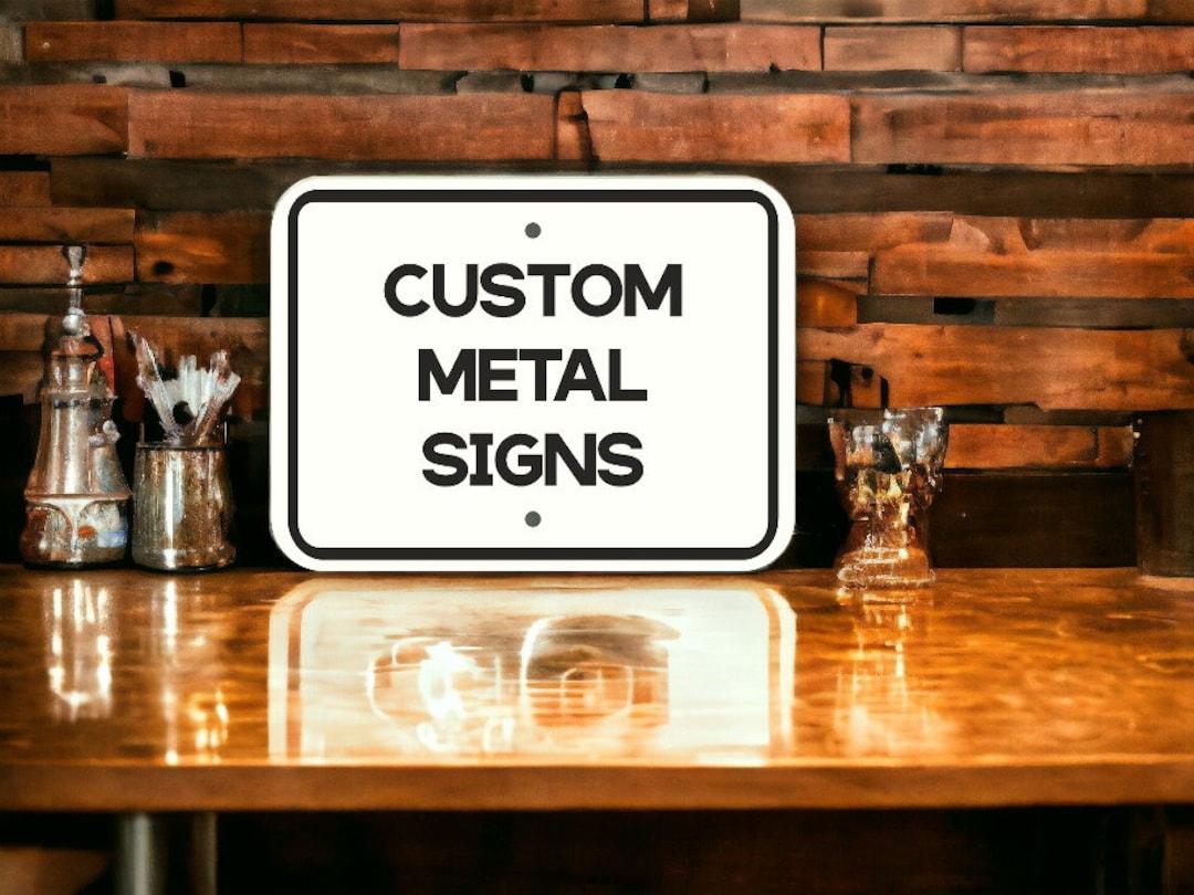 Personalized Man Cave Metal Sign Customized Name Sign for Parking Lot ...