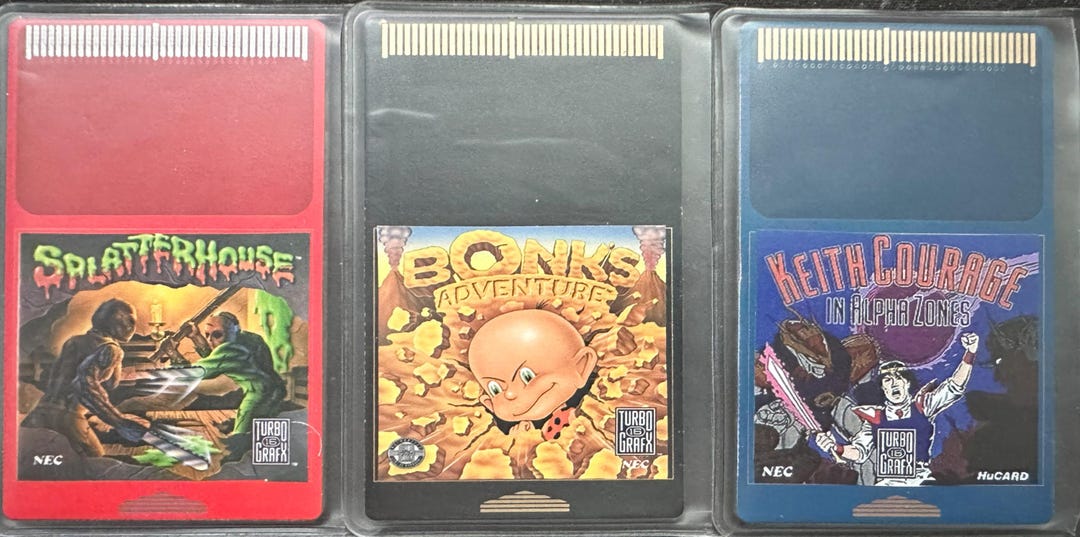 Custom TG16 / PCE Game Card - Etsy