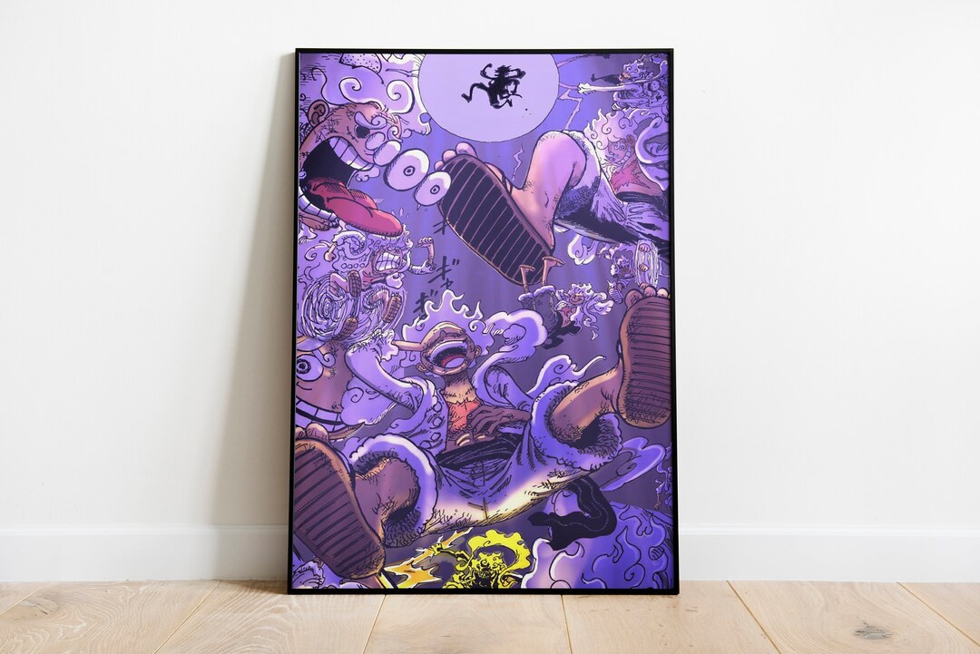 Luffy 5th Gear Poster/one Piece Wall Art/monkey D. Luffy/wall Decor ...