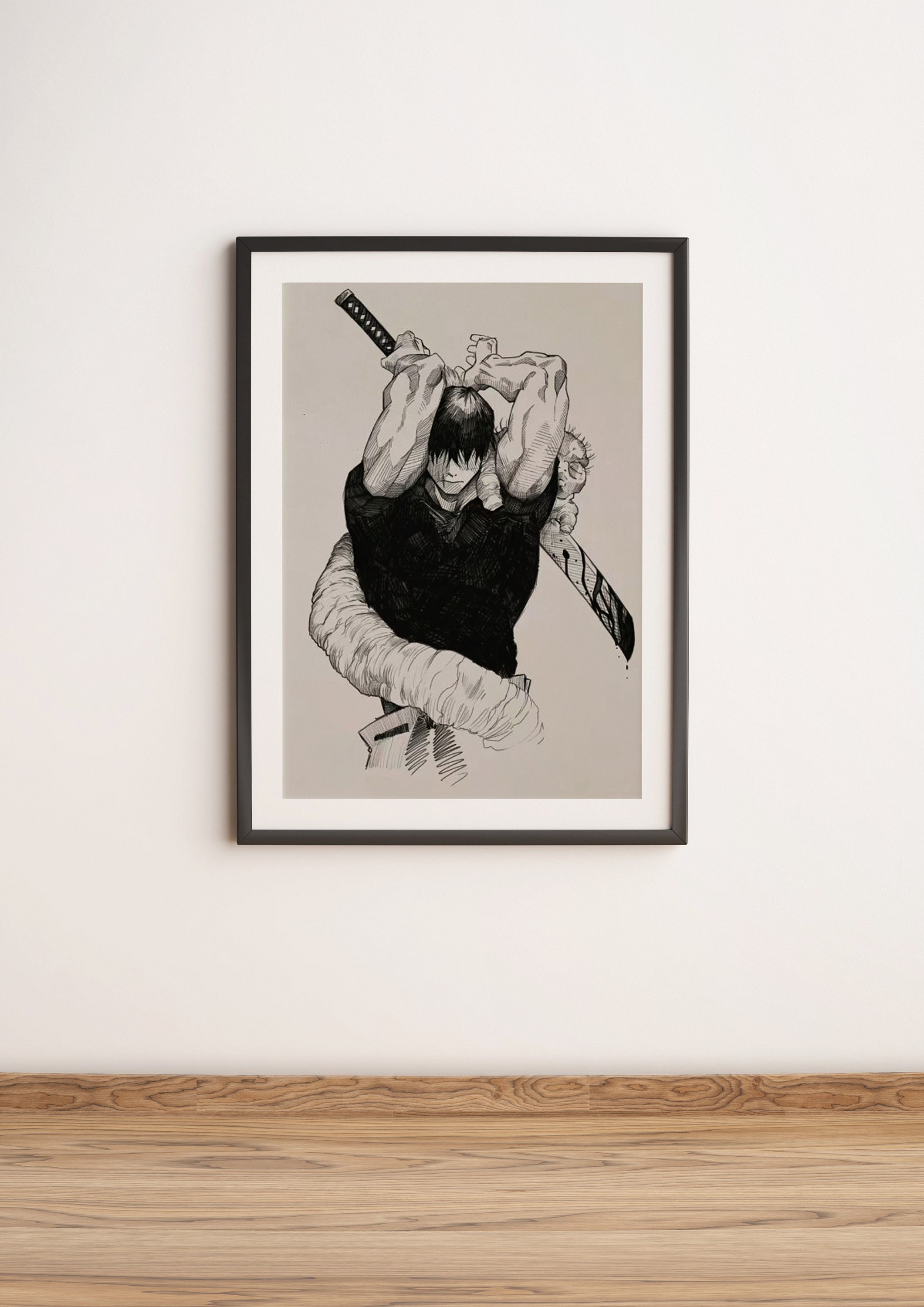 Toji Fushiguro Wall Decor/anime/villain/hero/fan Art Anime/ Jujutsu ...