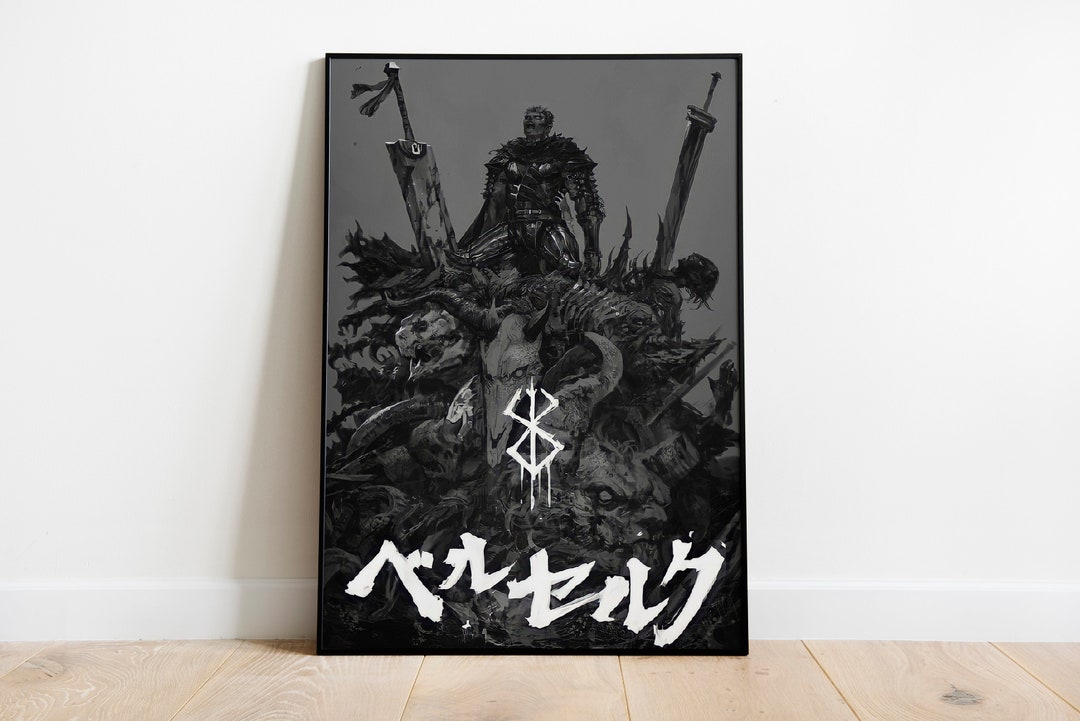 Berserk Poster/guts Wall Art/berserk Guts Wall Decor/anime/hero ...