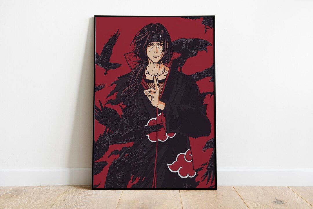 Itachi Poster/naruto Itachi Wall Art/akatsuki Wall Decor/anime/villain ...