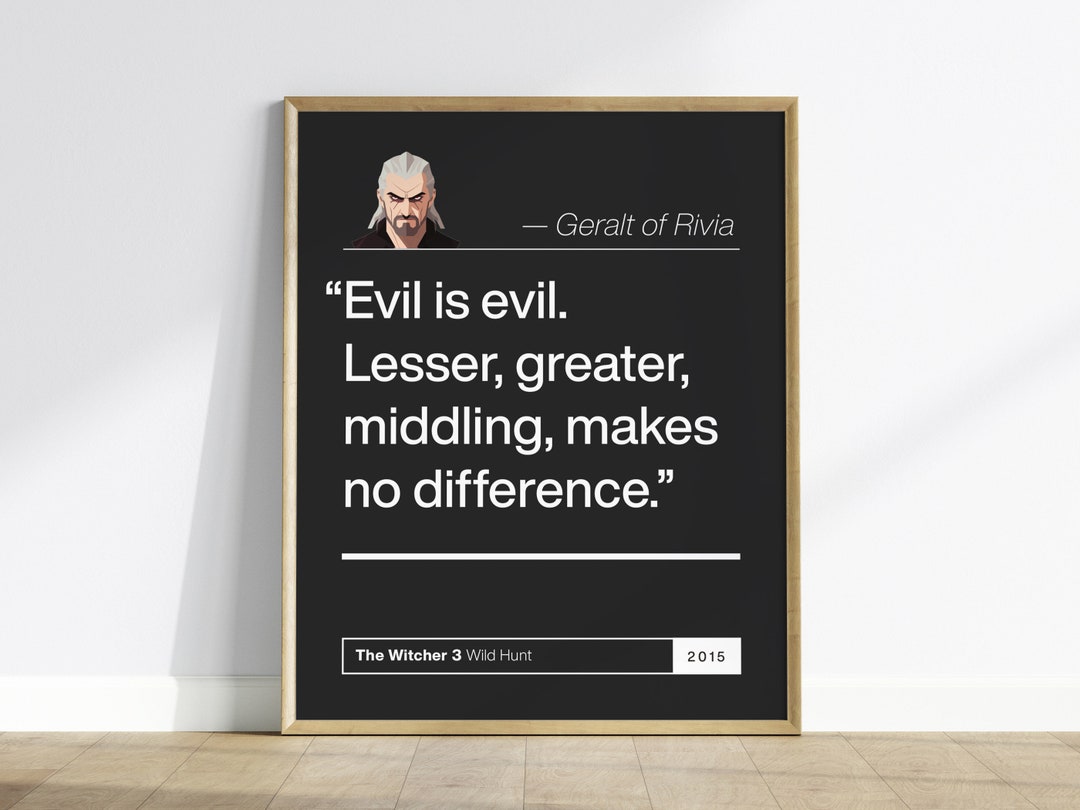 The Witcher 3 Wild Hunt Poster - Geralt of Rivia Wall Art | Gaming ...