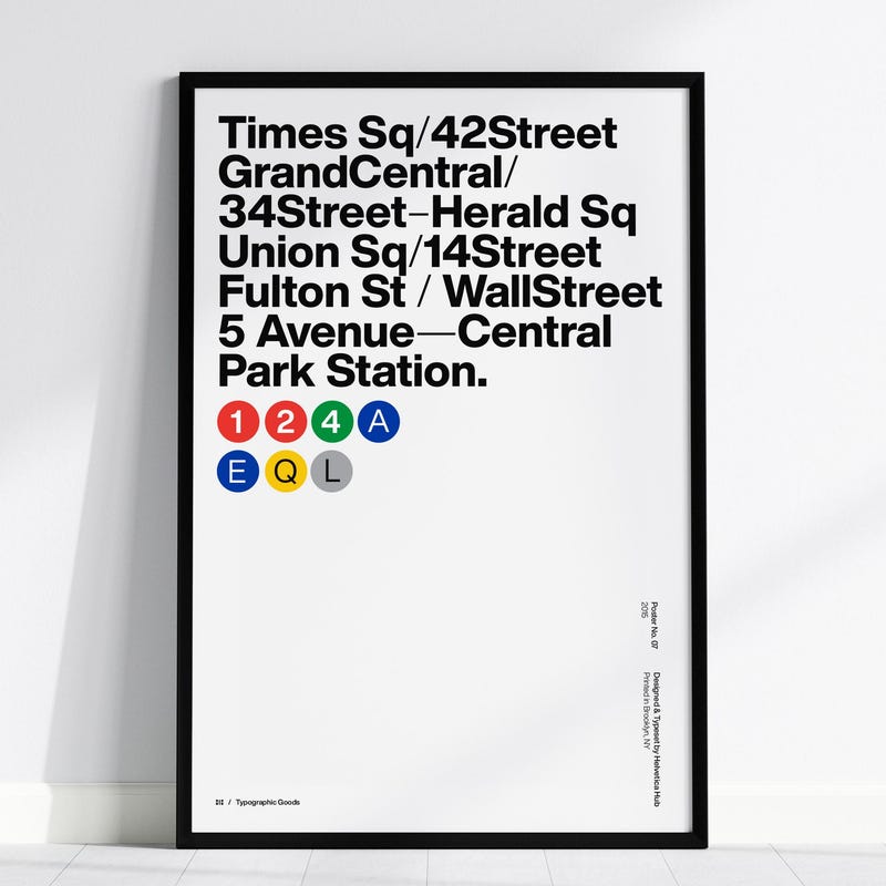 Mta Station Signs - Etsy UK