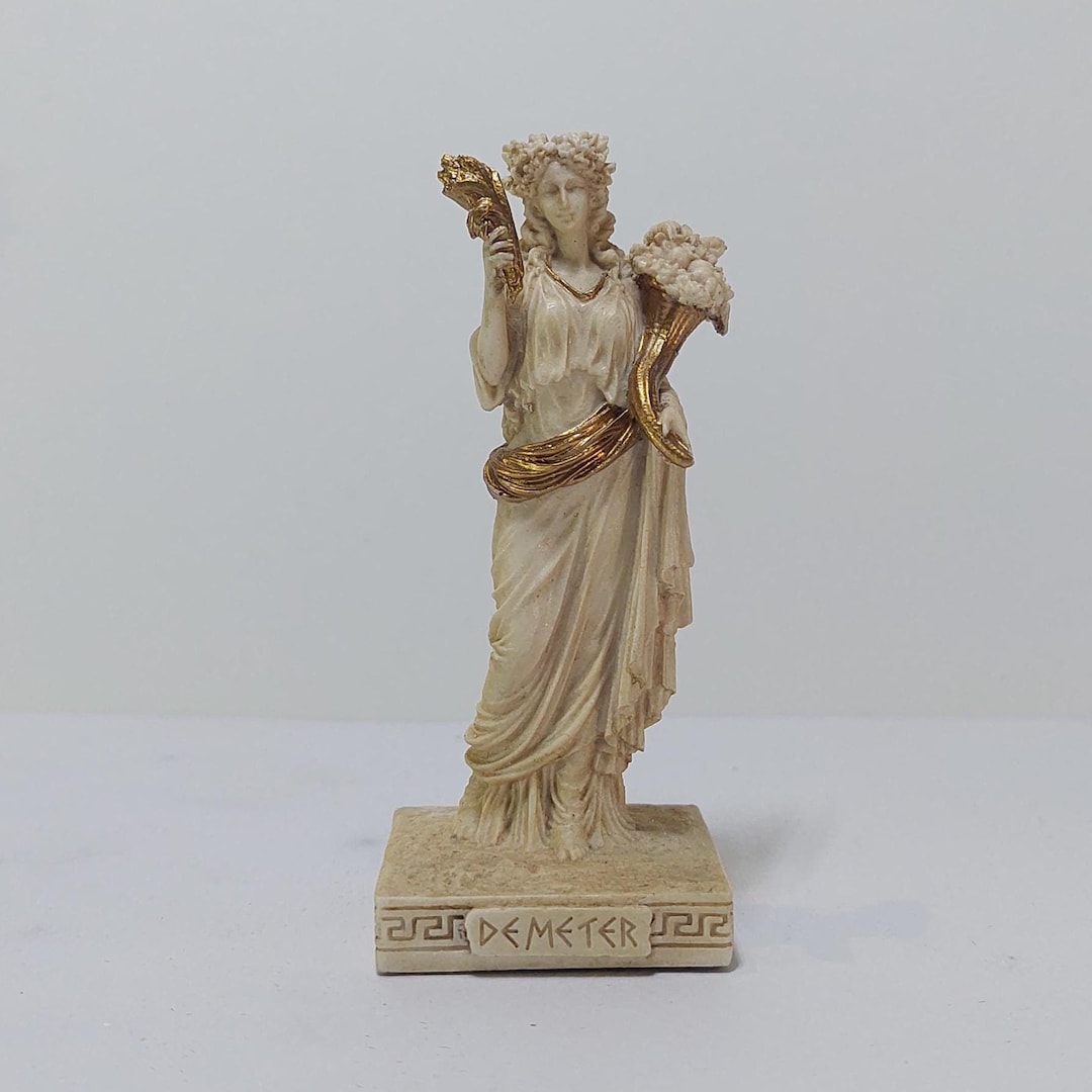 Demeter Goddess of the Harvest Statue Patina Color - Etsy