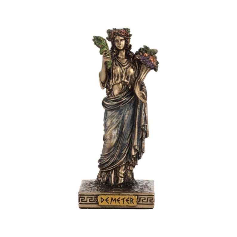 Demeter Goddess of the Harvest Statue Bronzed Color - Etsy