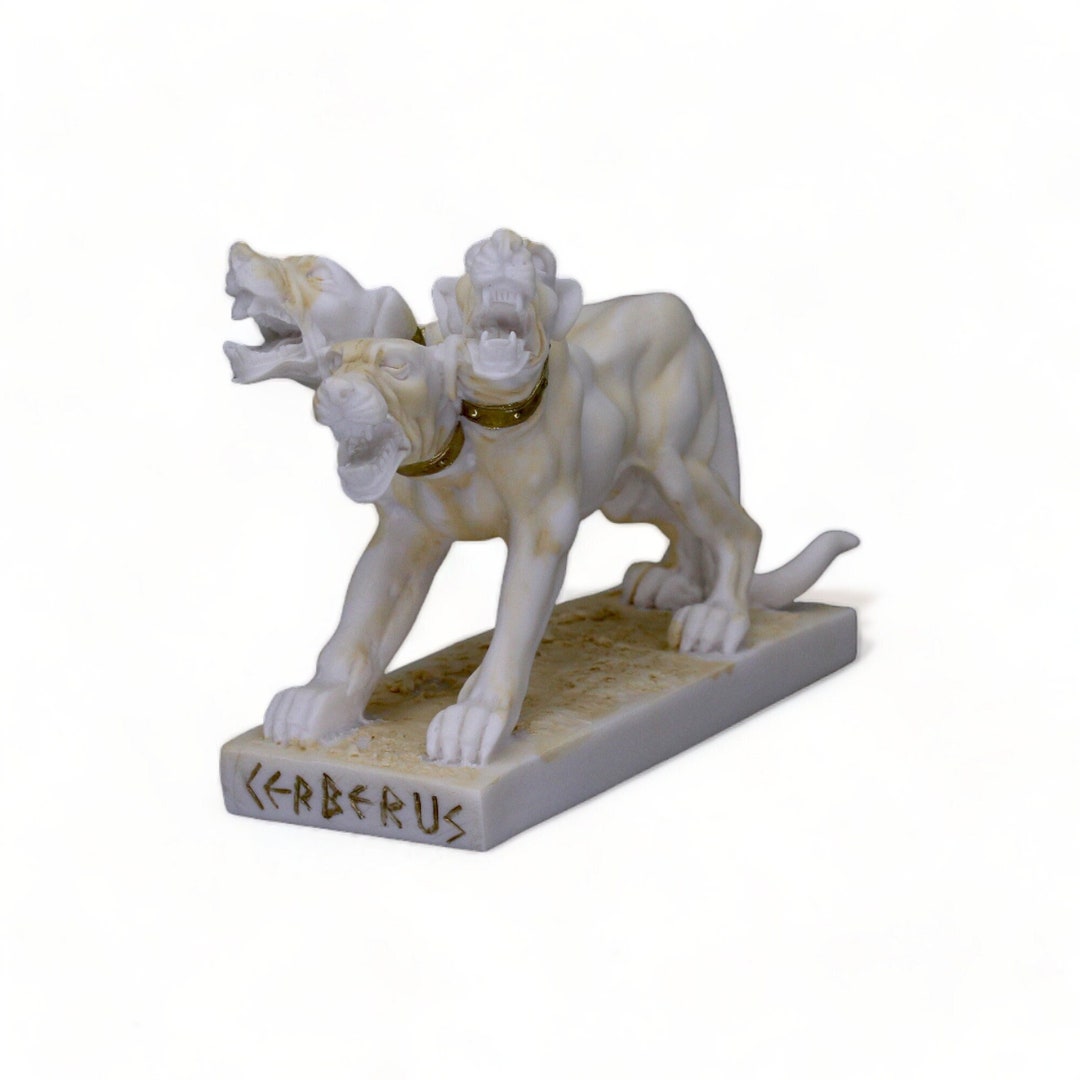 Cerberus Statue the Hound of Hades Greek Handmade Figurine - Etsy
