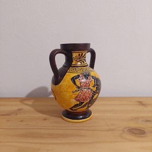 Theseus and Minotaur Vase | Greek Hero Pottery | Myth Battle Ceramic ...