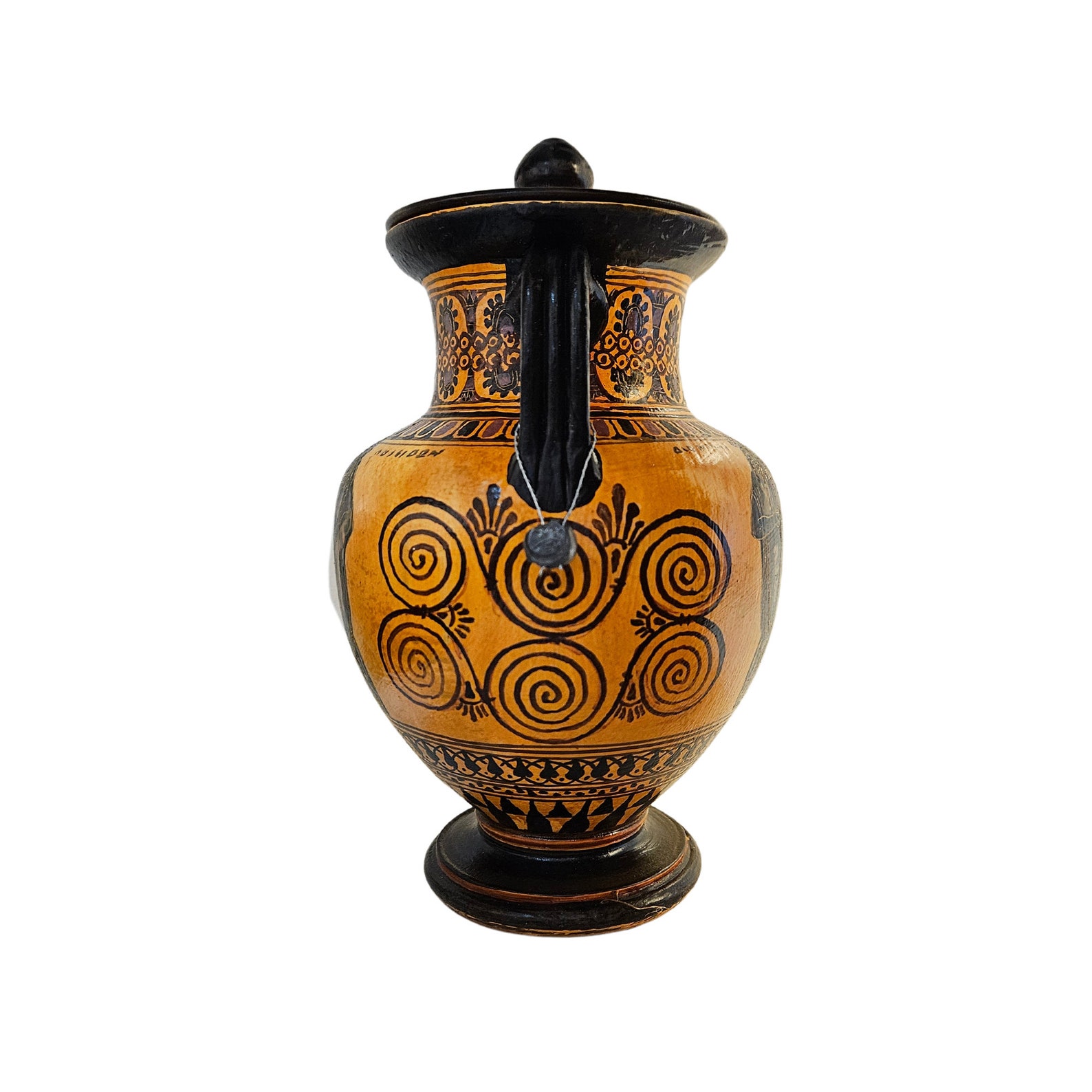 Athena With Poseidon God Amphora Vase Ancient Greek Pottery Ceramic - Etsy