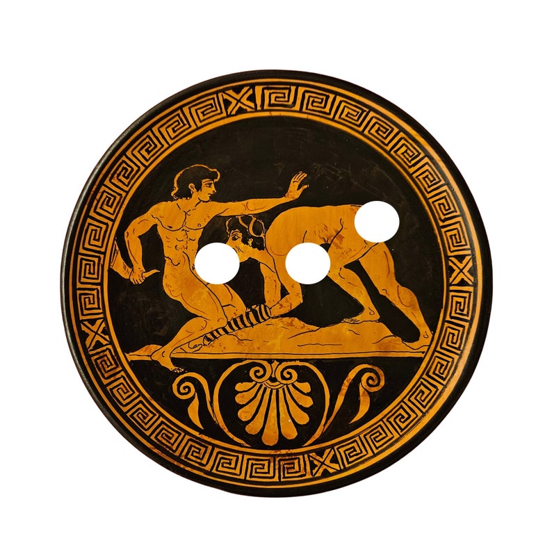 Ancient Greece Nudes Erotic Scene Ceramic Wall Plate Handmade Etsy