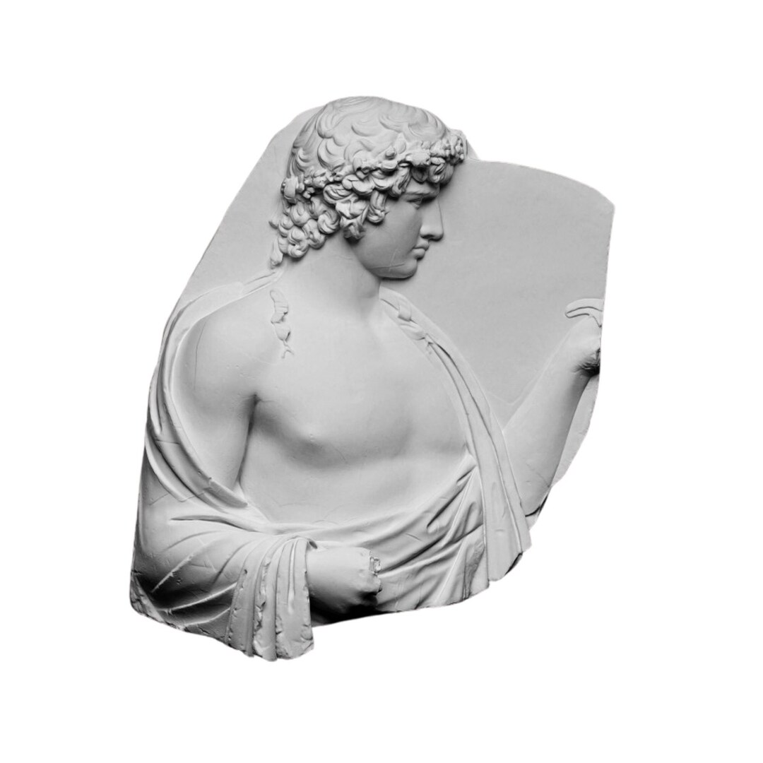 Antinous Wall Sculpture Greek Mythology Statue Exact Museum Copy - Etsy
