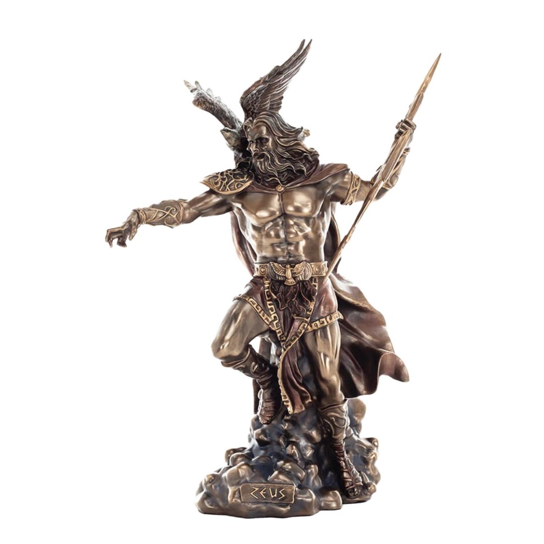 Large Zeus Statue God of Gods Bronzed Sculpture 29cm Ancient Greco-roman Mythology - Etsy