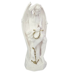 Le Génie Du Mal Statue of Lucifer Handmade Marble Casting Sculpture ...