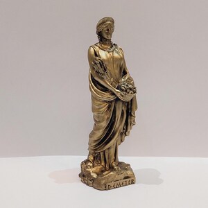 Demeter Statue Greek Goddess of the Harvest Bronze Color 17cm - 6.70in ...