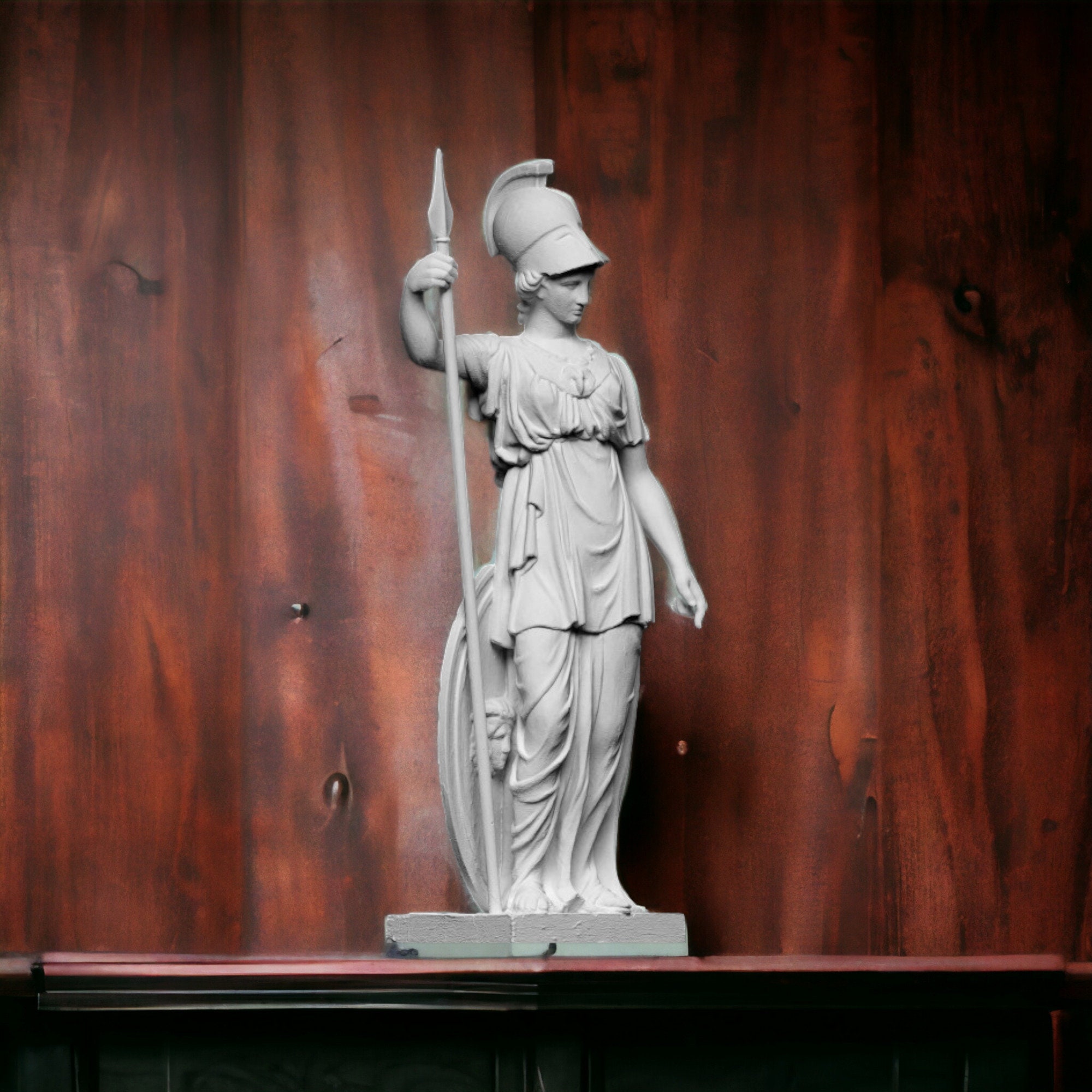 Minerva Goddess Marble Sculpture Crawford Art Gallery - Etsy