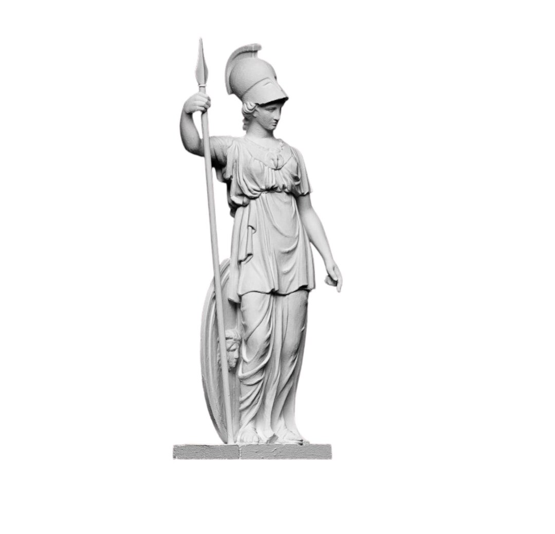 Minerva Goddess Marble Sculpture Crawford Art Gallery - Etsy