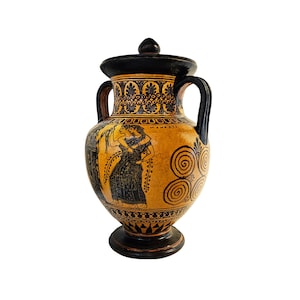 Athena With Poseidon God Amphora Vase Ancient Greek Pottery Ceramic - Etsy