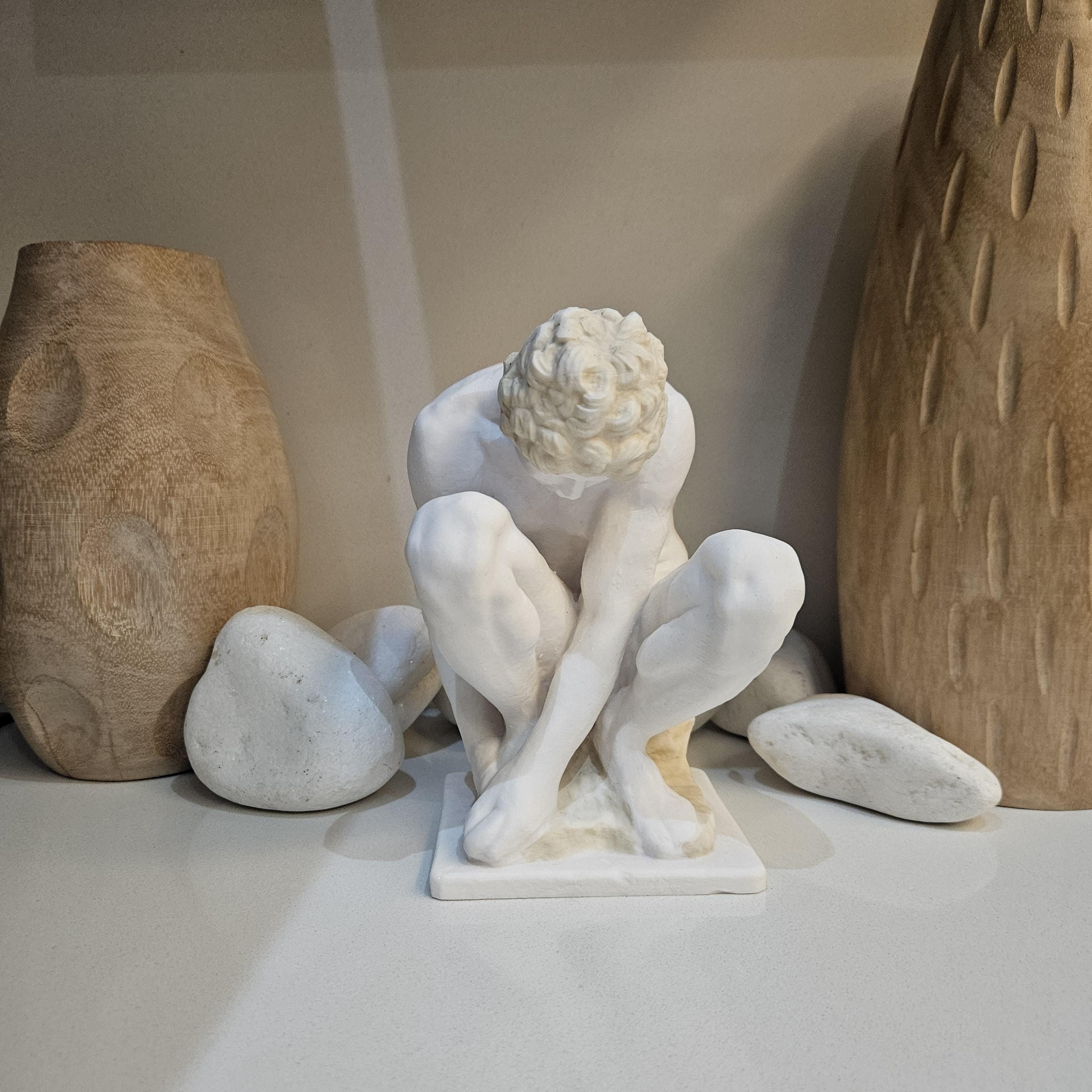 The Crouching Boy Sculpture Greek Mythology Statue Exact Museum Copy ...