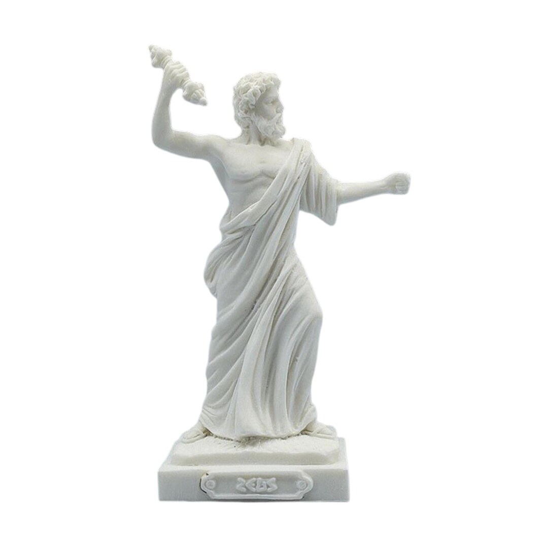 Zeus Miniature Statue Ancient Greek God Alabaster Sculpture 16cm - Etsy