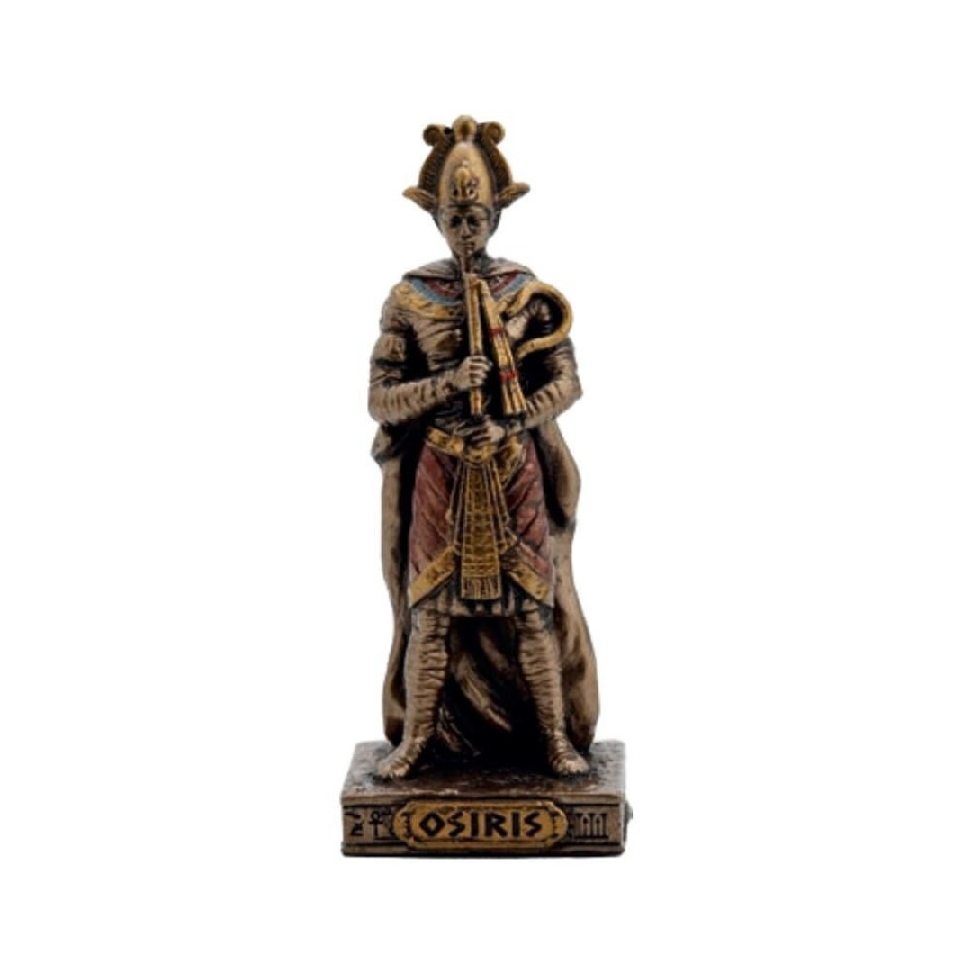 Osiris Mini Statue Egypt God of the Underworld Bronzed Sculpture - Etsy