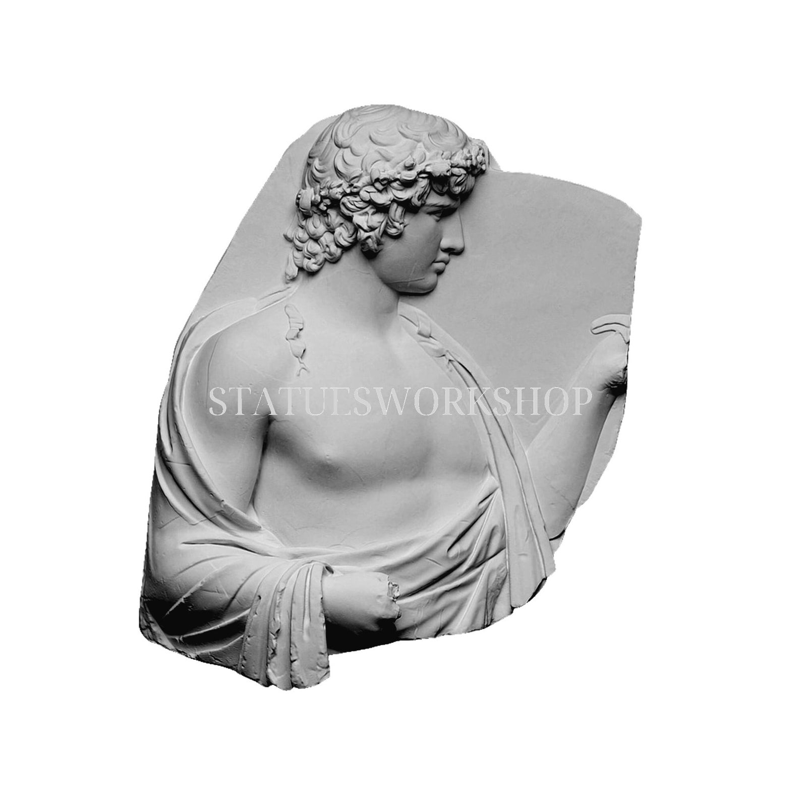 Antinous Wall Sculpture Greek Mythology Statue Exact Museum - Etsy