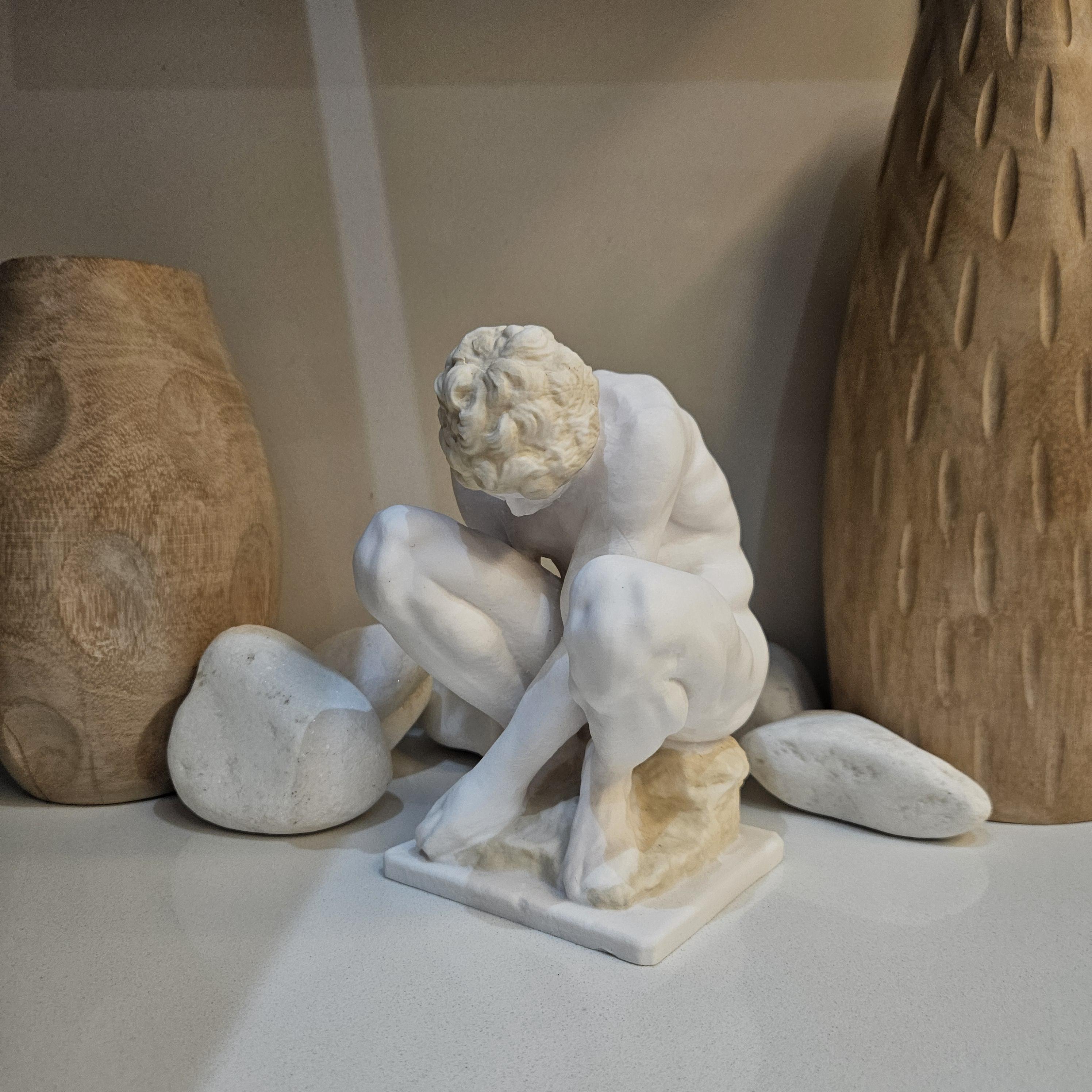 The Crouching Boy Sculpture Greek Mythology Statue Exact Museum Copy ...