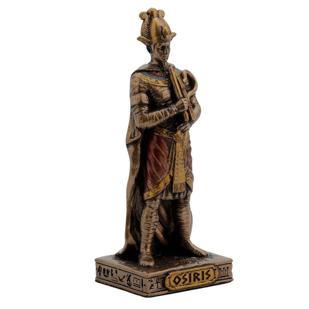 Osiris Mini Statue Egypt God 8.70cm Mythology Bronzed Figurine ...