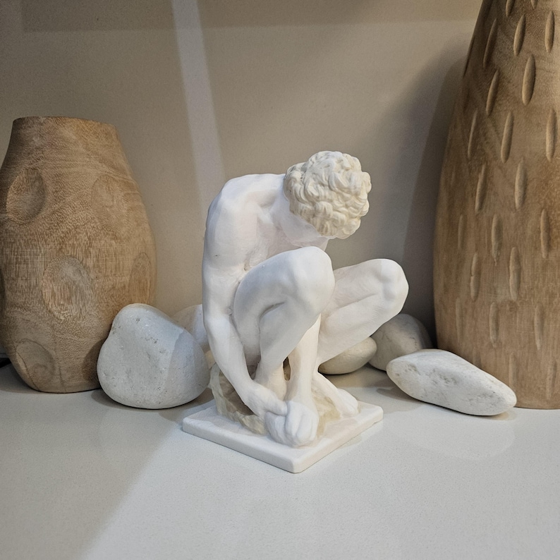 The Crouching Boy Sculpture Greek Mythology Statue Exact Museum Copy ...