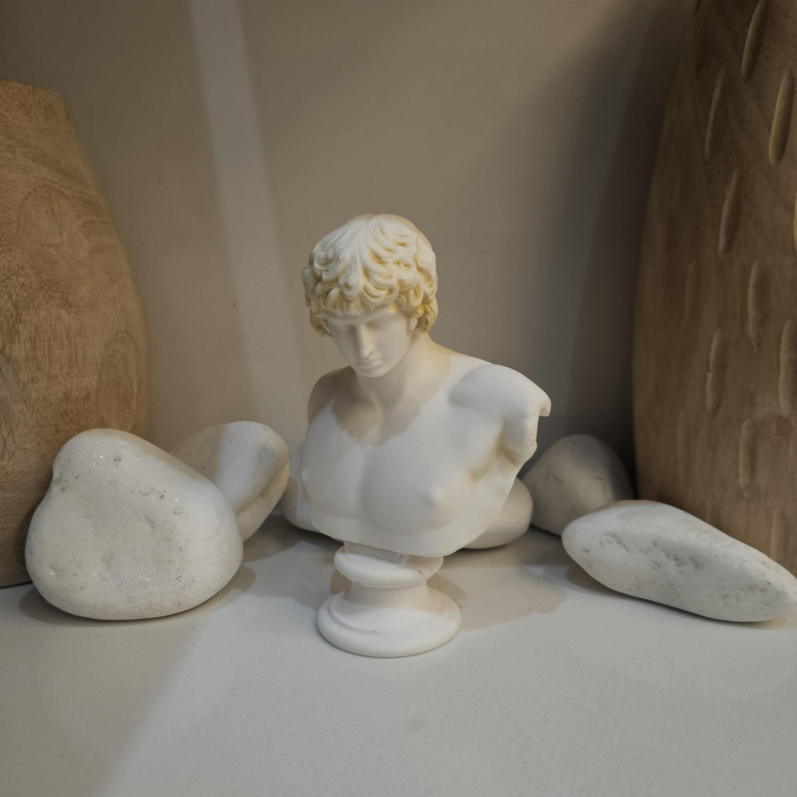 Antinous Bust Sculpture Greek Mythology Statue Exact Museum Copy Patina ...