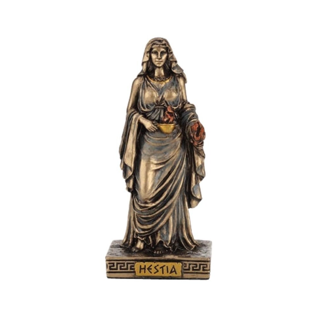 Hestia Goddess of Heart Statue Bronzed Color - Etsy