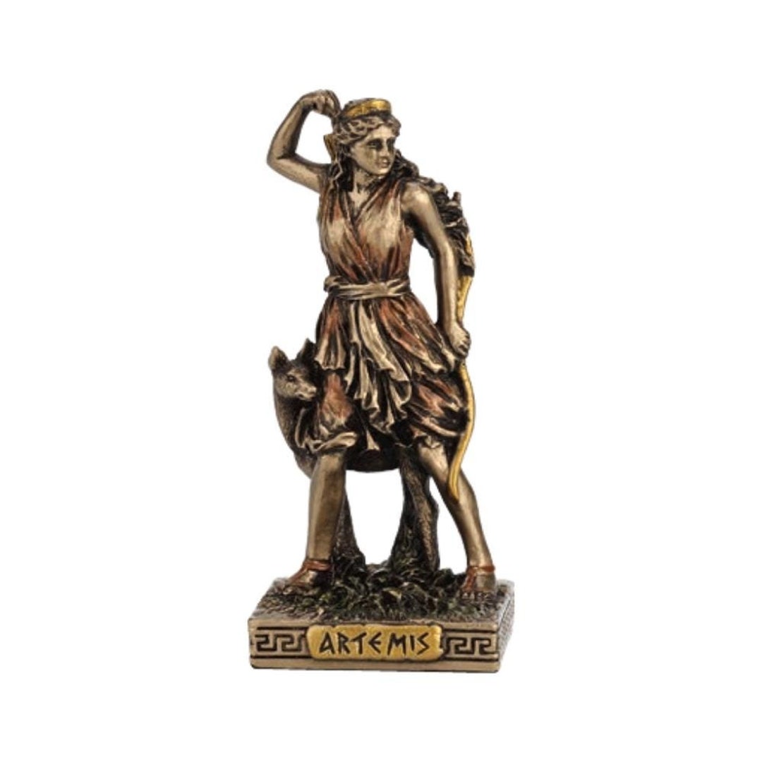 Artemis Goddess of Hunt Statue Bronzed Color - Etsy