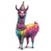 16 Cute Birthday Llama Clipart Watercolor Peru Llama Alpaca Art ...