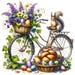 14 Easter Bicycle Clipart Watercolor Easter Spring Art Printable High ...