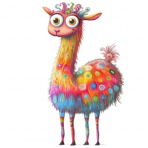 13 Hand Drawn Llama Clipart Watercolor Peru Llama Alpaca Art Printable ...